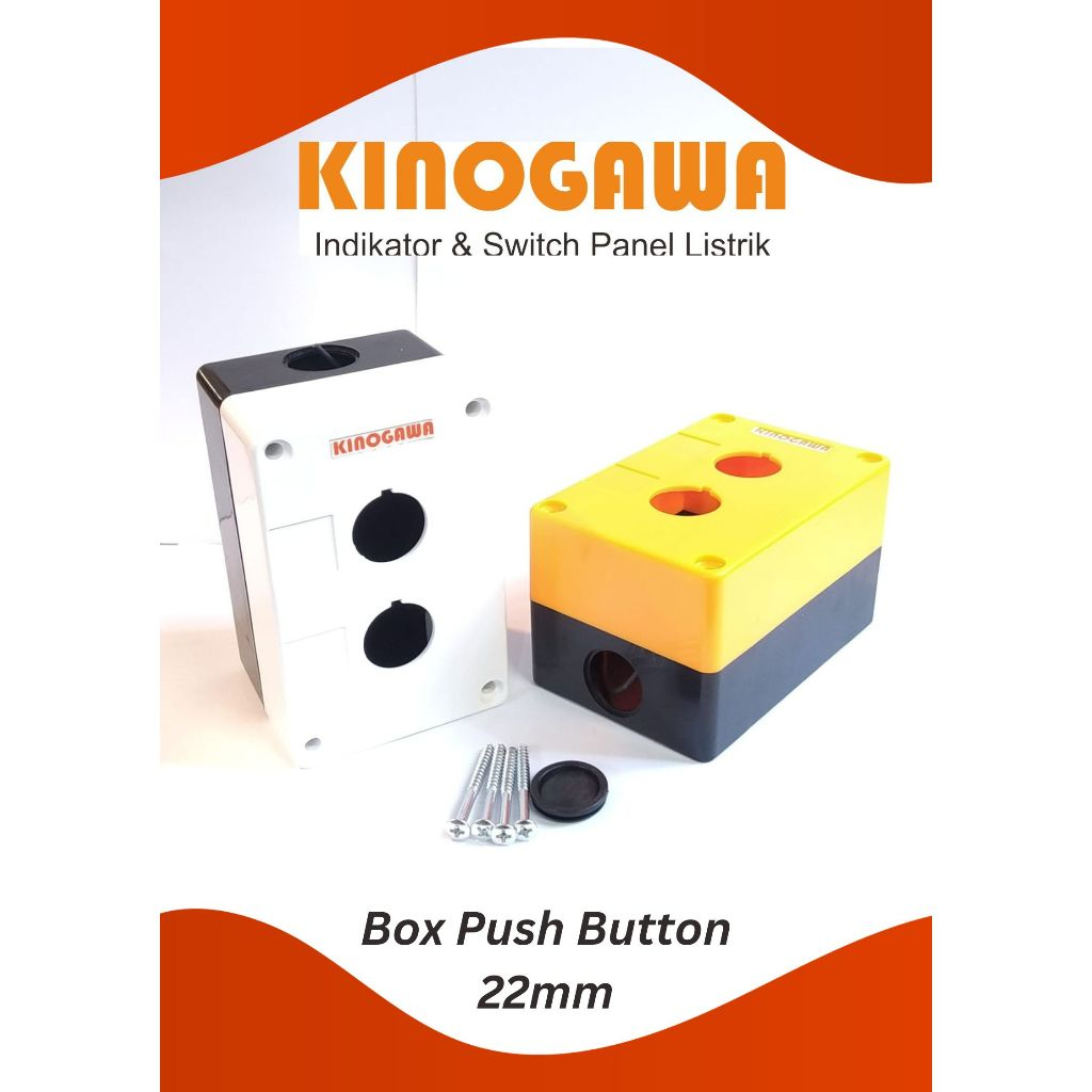 2 Hole 22mm Yellow Push Button Box | Shopee Malaysia