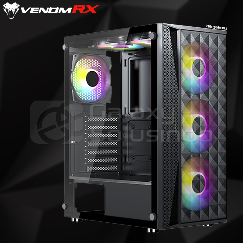 Venomrx MYSTRA Tempered Glass ATX Gaming Case | Shopee Malaysia