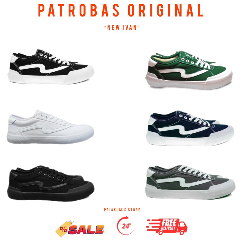 Patrobas - Ivan Low Unisex Black School Shoes Men's White Casual ...