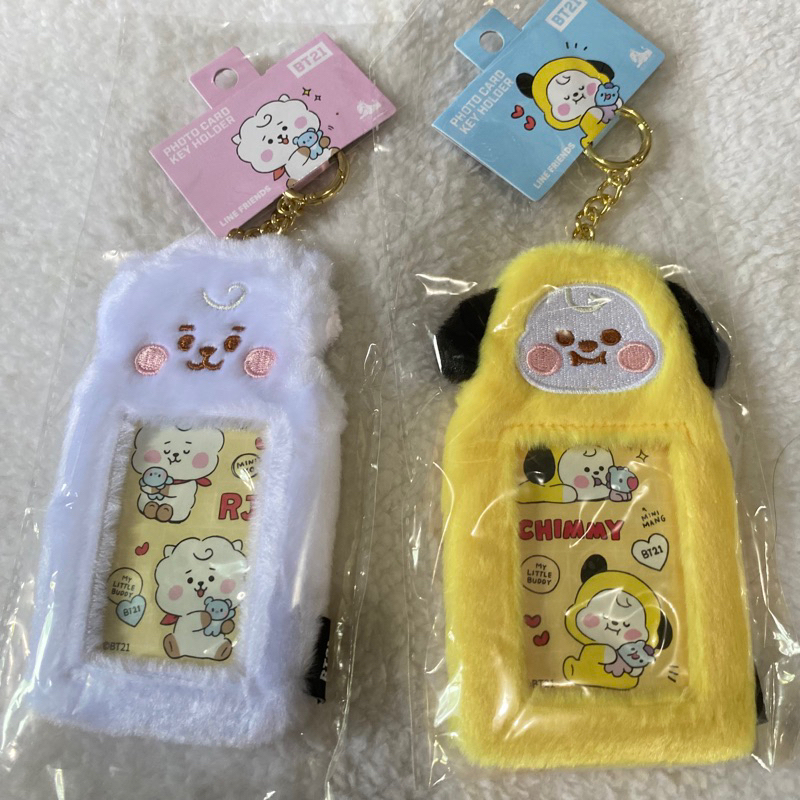 [OFFICIAL] Bts BT21 JAPAN CHIMMY RJ FUR PHOTOCARD HOLDER KEYRING (SEALED) | Shopee Malaysia