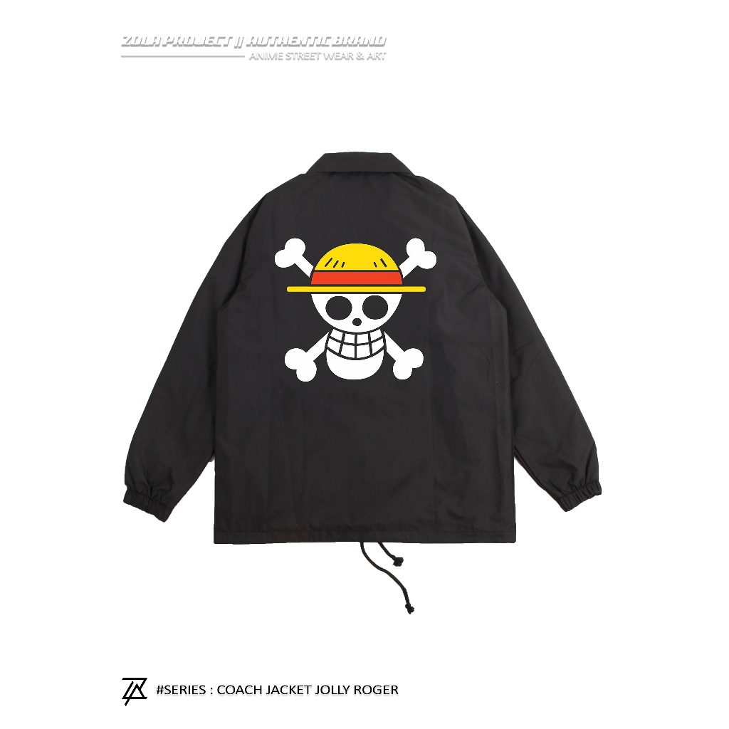 Zola Project One Piece Jolly Roger Mugiwara Anime Coach Jacket | Shopee ...