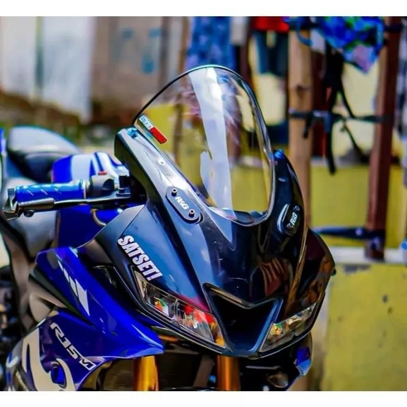 R15 V3 full jenong windshield visor (3MM THICK/INCLUDING RUBBER LIST ...