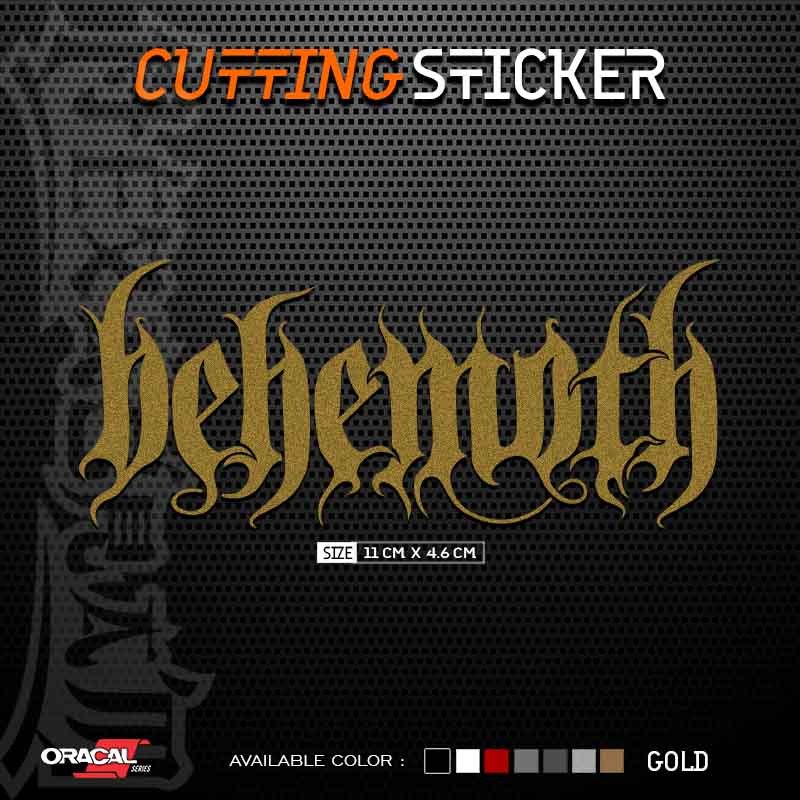 Cutting Sticker Music BEHEMOTH Text Logo | Behemoth Logo Band Writing ...