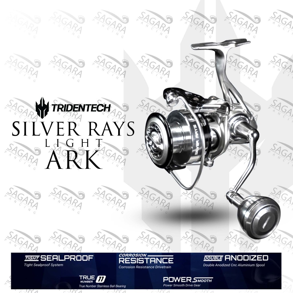 Tridentech Silver Rays Light ARK Reel Spinning Power Handle Fishing Reel | Shopee Malaysia