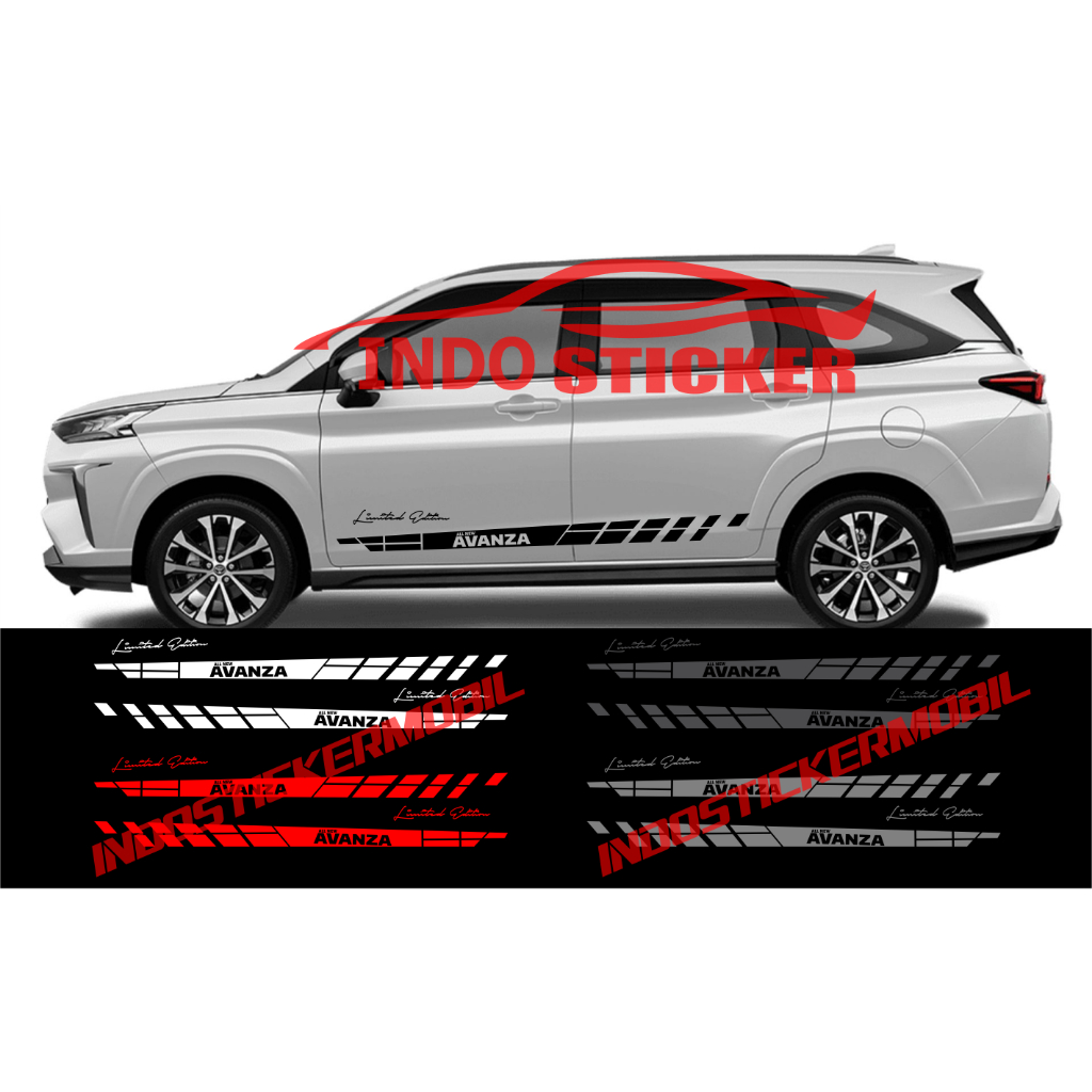 Sticker sticker Car all new avanza cutting sticker Car toyota all new ...