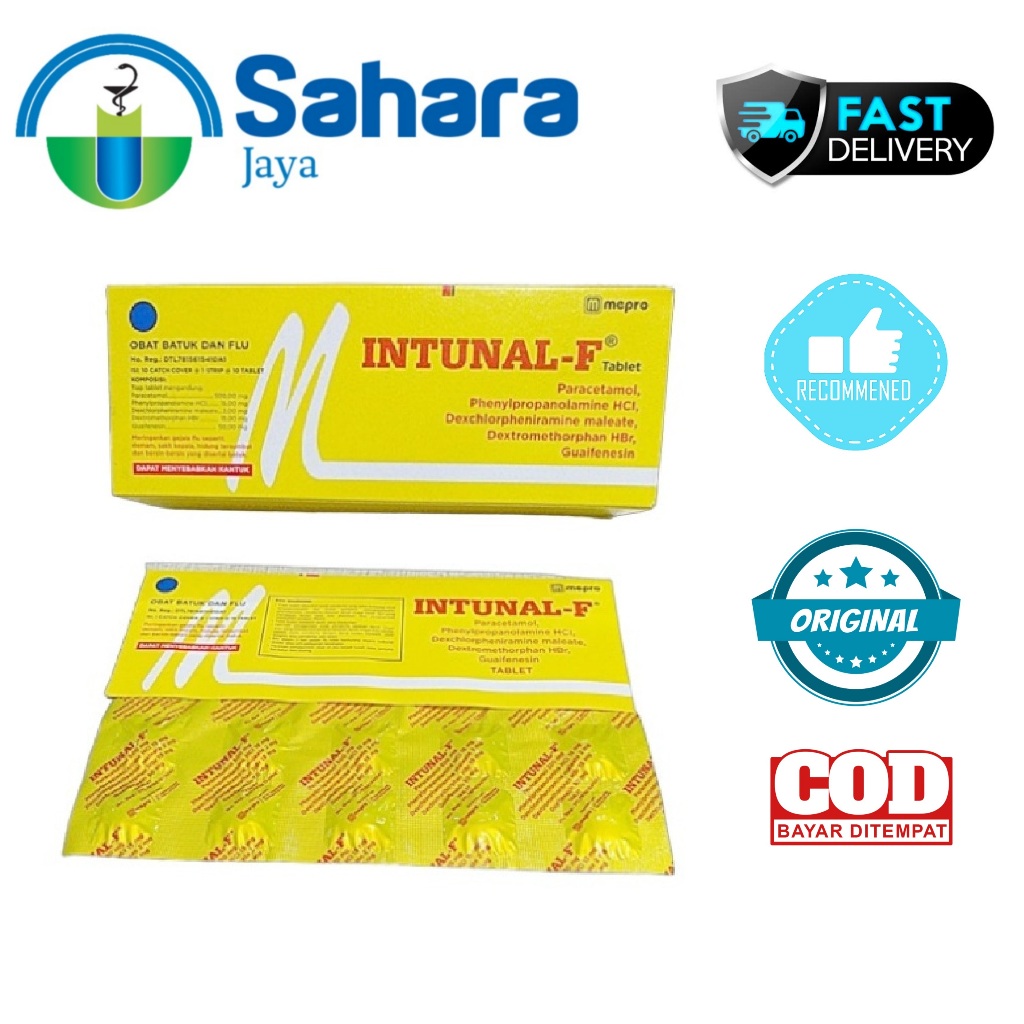 [SJ] Intunal Forte Contains 10 Tablets - Cough and Cold Medicine ...