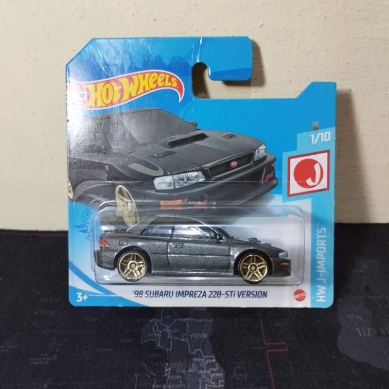 Hotwheels Regular SHORT CARD SUBARU IMPREZA 22B-STI VERSION | Shopee ...
