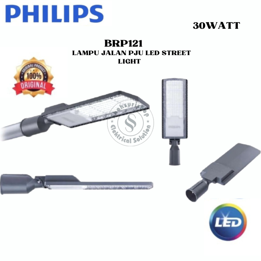 Philips Brp121 Led65 30 Watt Led Street Light Pju Street Light Shopee