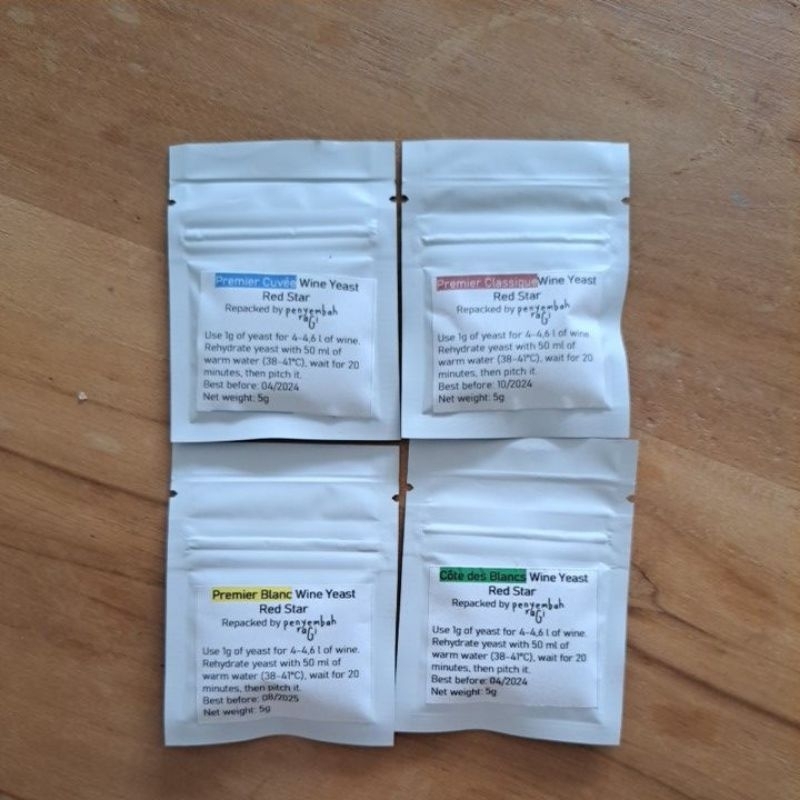 Saving Try Package for 4 Types of Yeast Wine Red Star | Shopee Malaysia