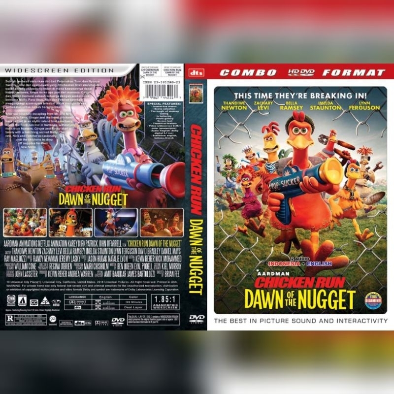 Chicken RUN DAWN OF THE NUGGET Animated Film Cassette - 2023 - HD ...