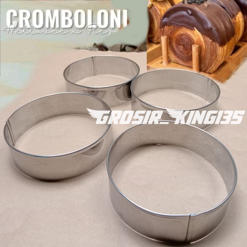 12 Pcs Cromboloni round bread ring / burger ring/ Bakery ring cutter ...