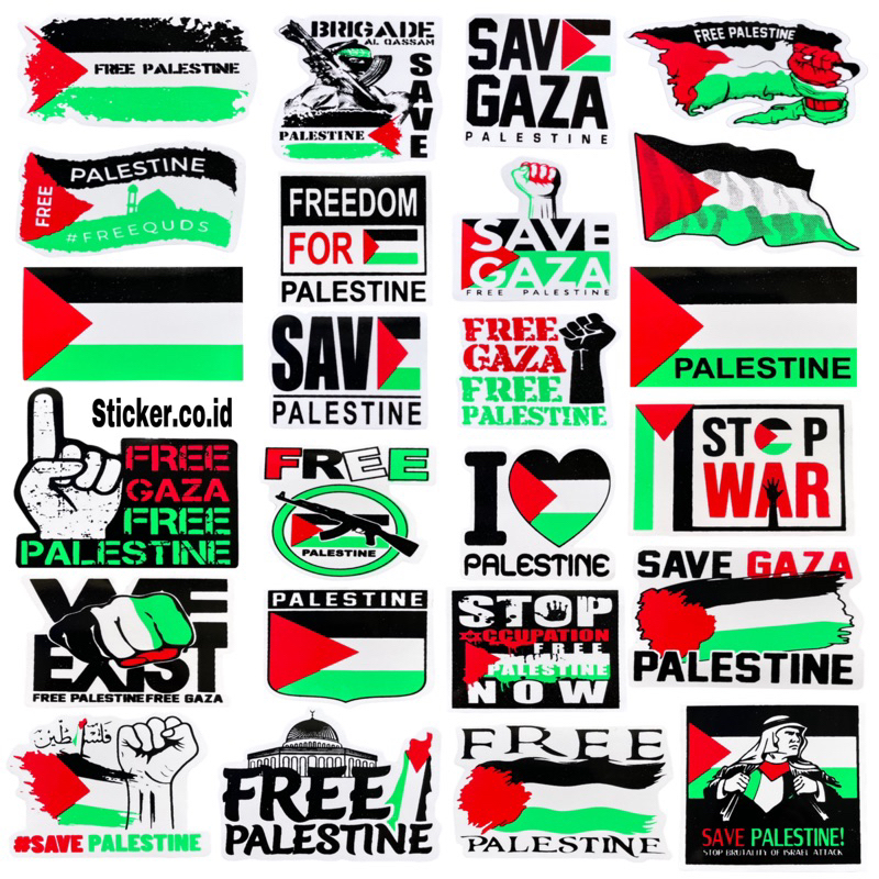 Wholesale Free Palestine Save Gaza Stickers | Shopee Malaysia