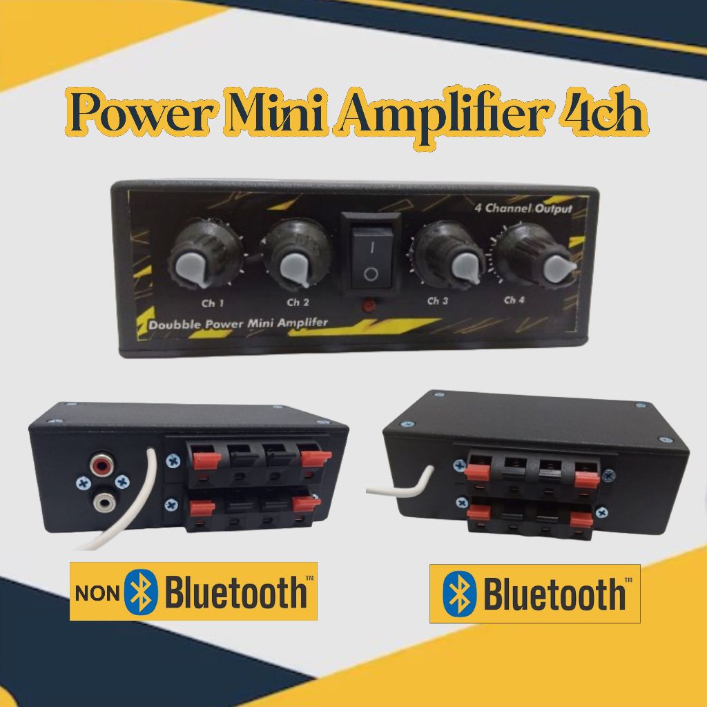 Mini 4 Chanel 5 volt Bluetooth Amplifier, Mini 4 Chanel 5 volt NON ...