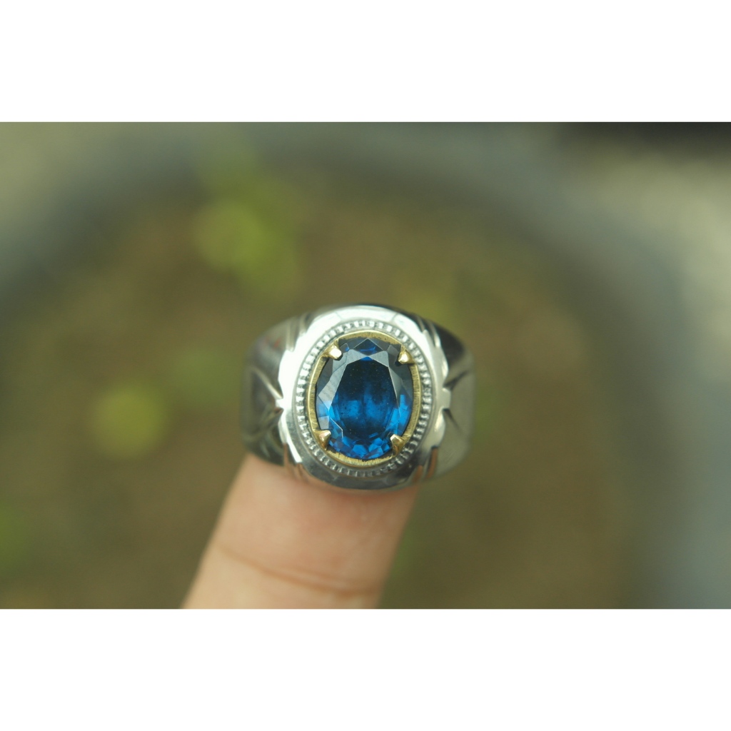 King Sapphire Ring Monel Handmade | Shopee Malaysia