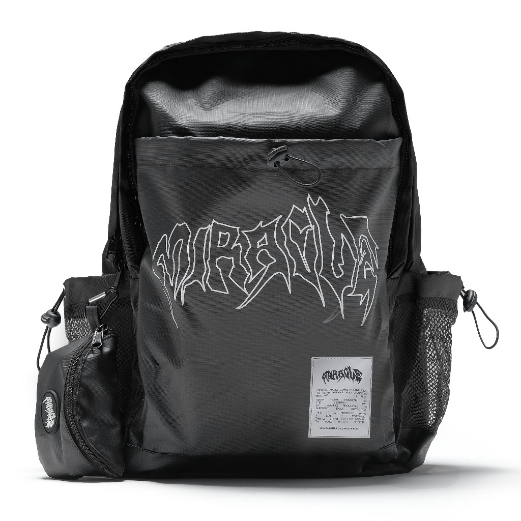HITAM Miracle Mates - Calabrone Black Backpack I Men's Black Laptop ...