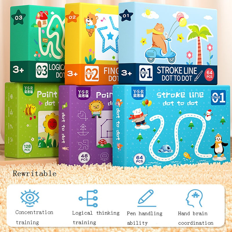 Magic Workbook DOT TO DOT WIPE AND CLEAN BUSY Book ACT IVITY Book ...
