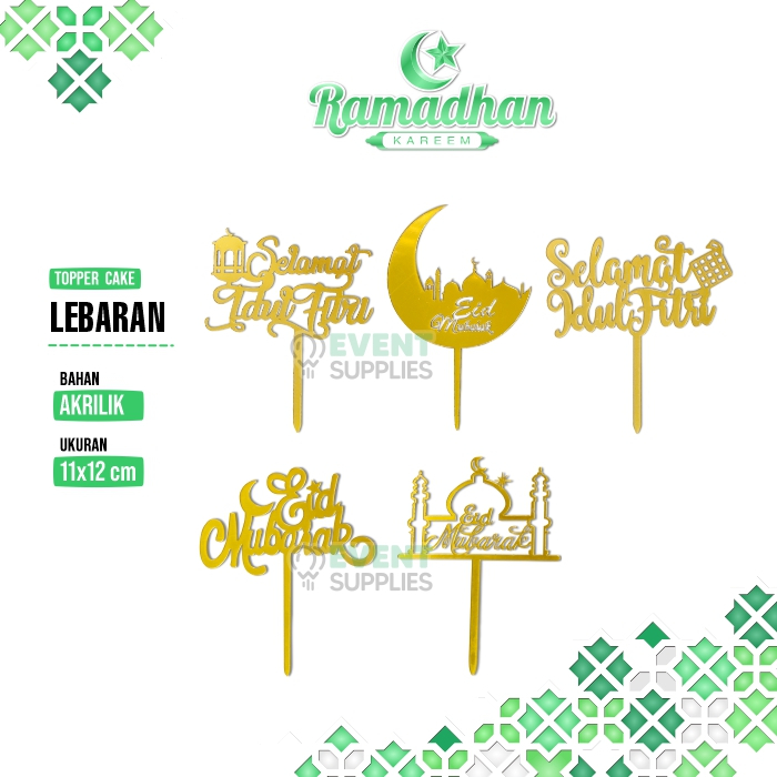 Ramadhan Eid Al-Fitr Character Acrylic Cake Topper | Shopee Malaysia