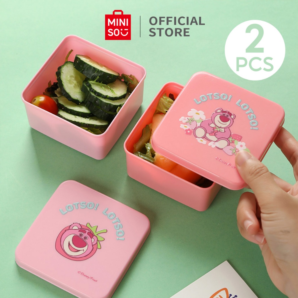 MINISO X Disney Lotso Lunch Box Cute Food Storage Set 2pcs/3pcs Food ...