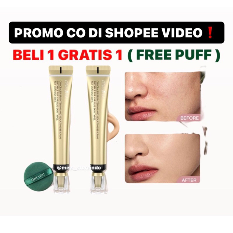 Original Buy 1 FREE 1 FREE Puff ONLYOU Foundation Concealer Only You ...
