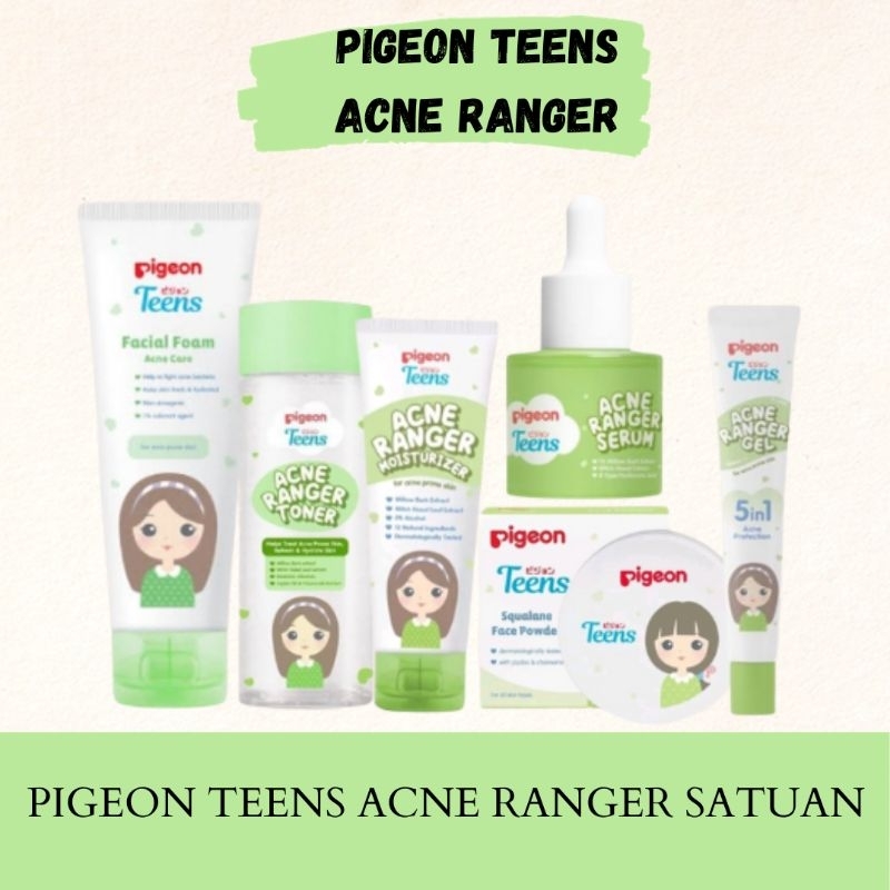 Pigeon TEENS Acne Ranger Series Toner Moisturizer Acne Gel Acne Face ...