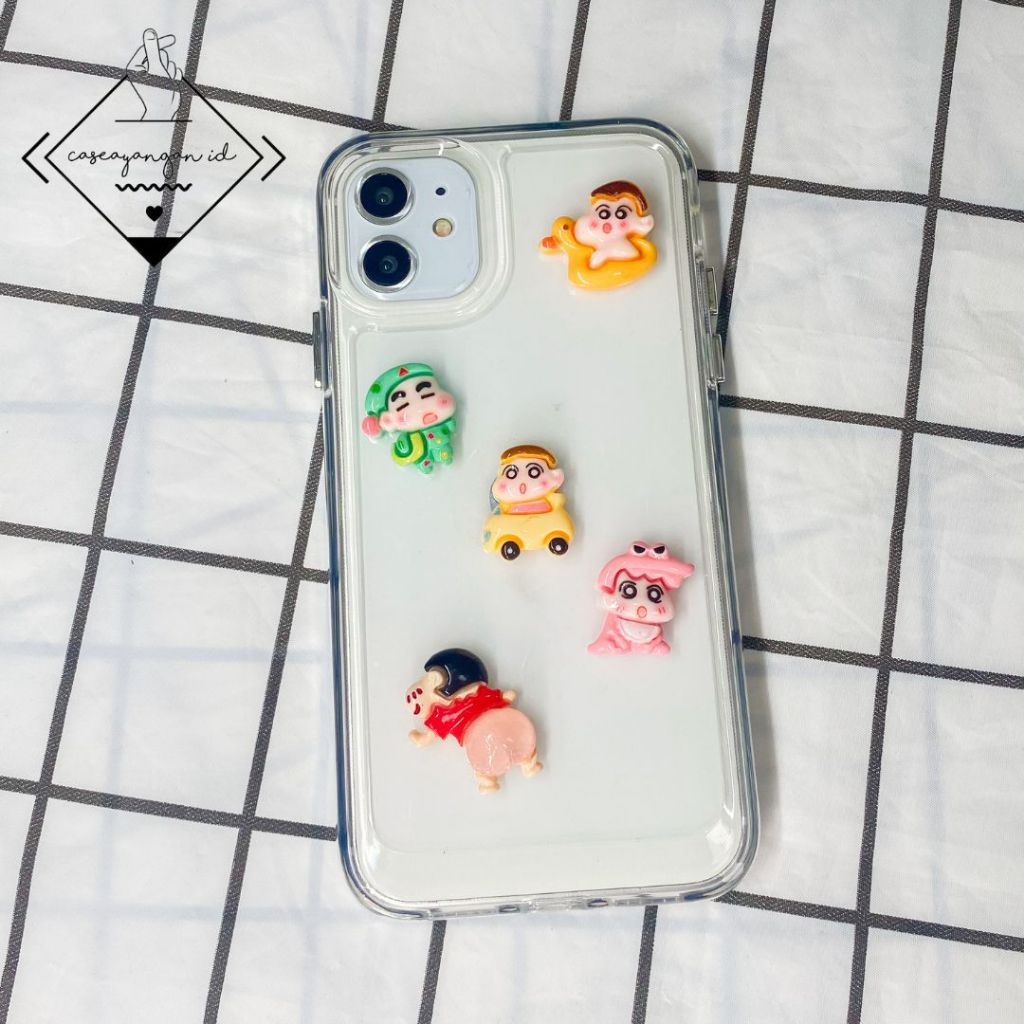 Diy HP Accessories Case Decoration (Sinchan) 3D Cute Casing Patch Cute ...