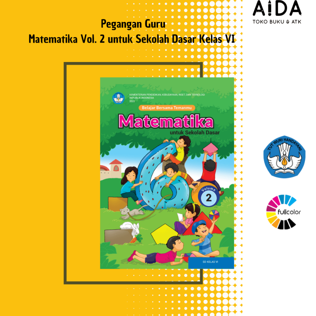 Education book Merdeka Elementary School Mathematics Class 6 Volume 2 ...