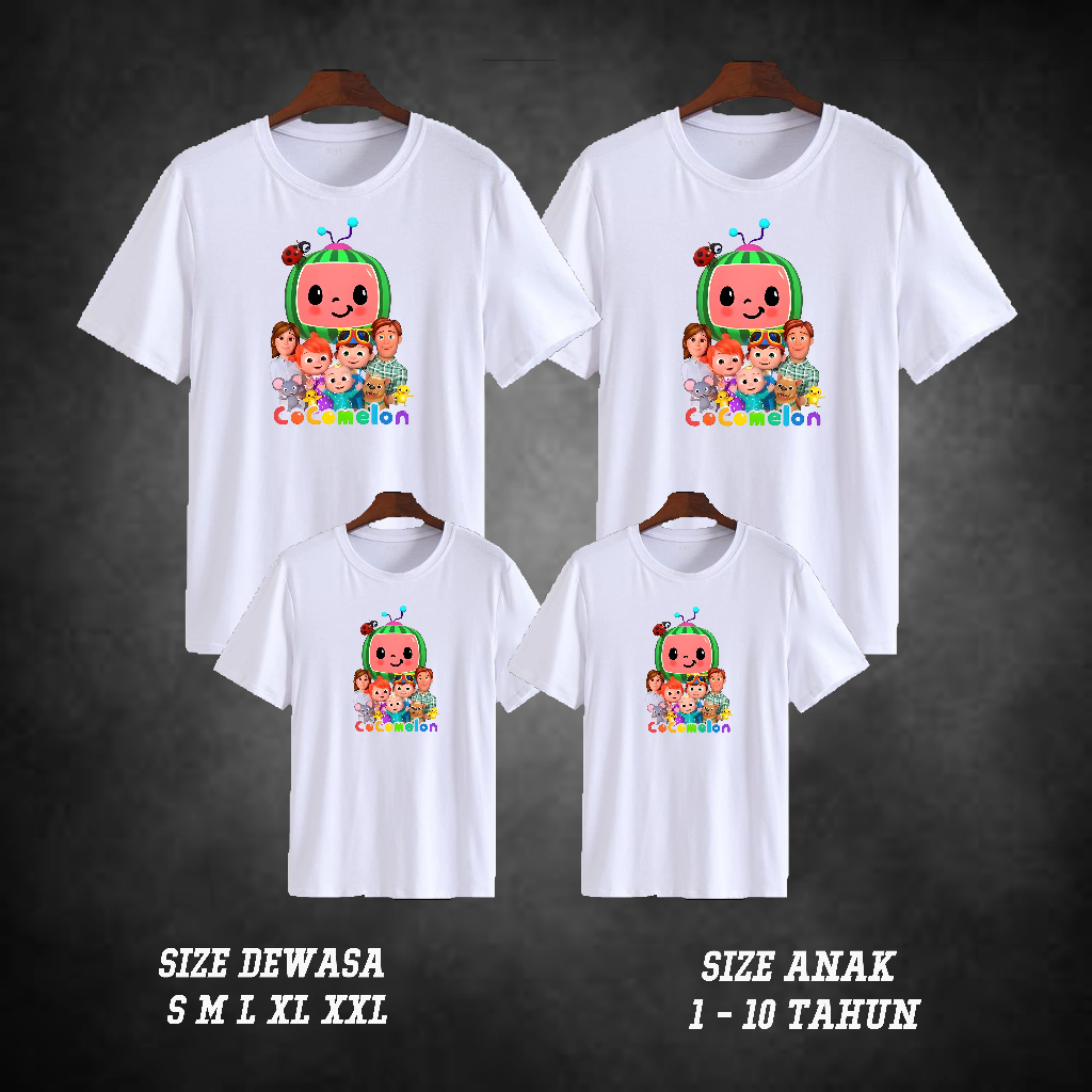 C343 CO CO MELON FAMILY CARTOON T-SHIRTS / COCOMELON T-SHIRTS ...