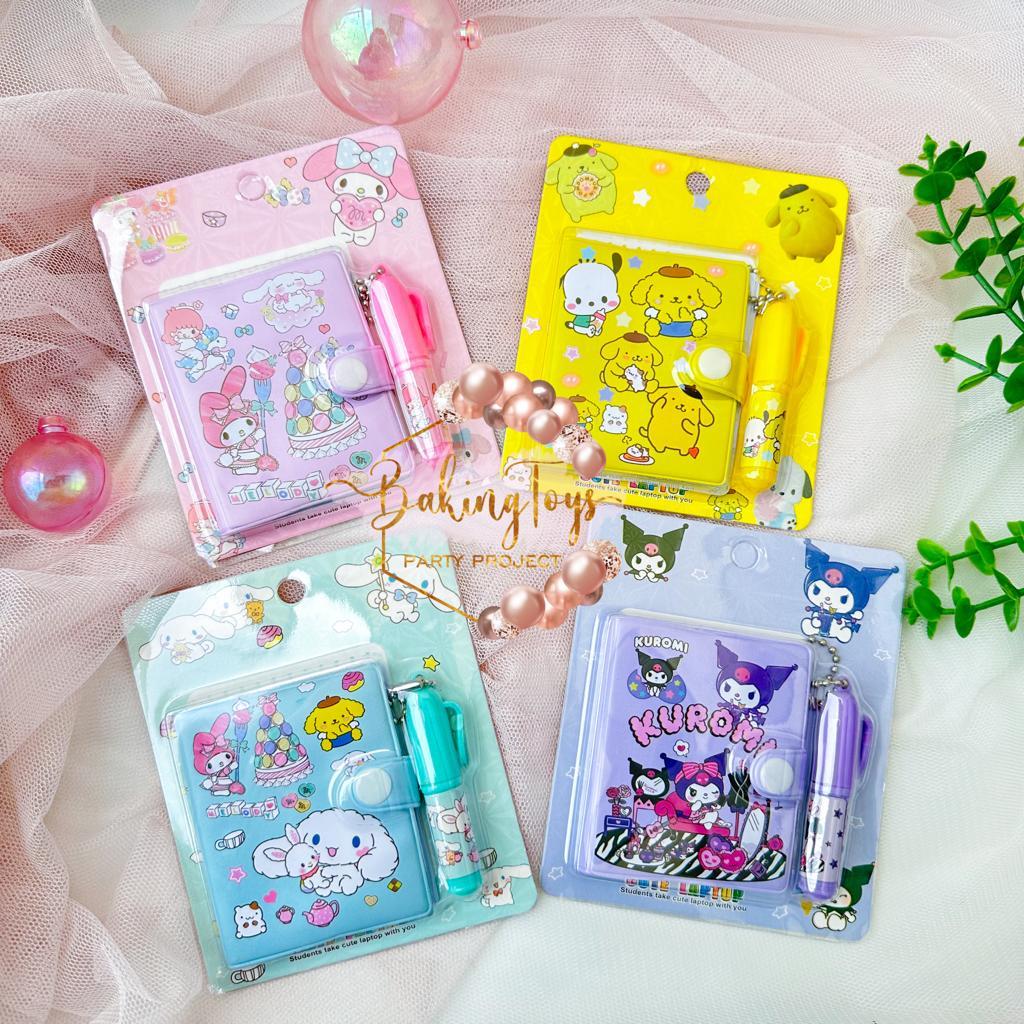 Ek - Mini Notebook Notebook + PEN Sanrio Cinnamoroll Kuromi Pompompurin ...