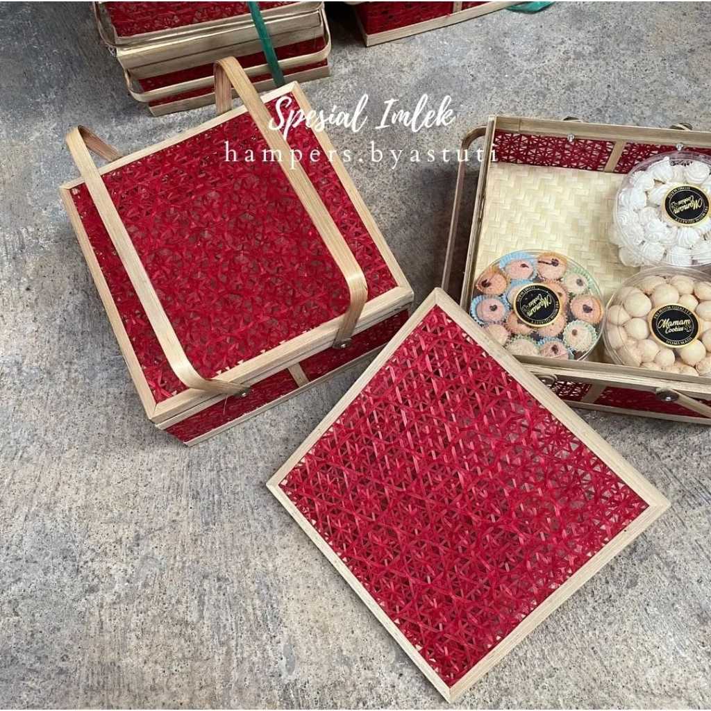 MERAH Imlek SERIES | Sangjit rantang BAMBOO box & Chinese New Year ...