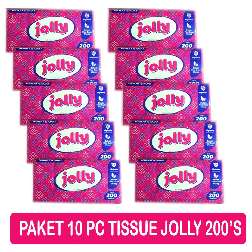 (PACKAGE Contains 10) Jolly Tissue 200's | Shopee Malaysia