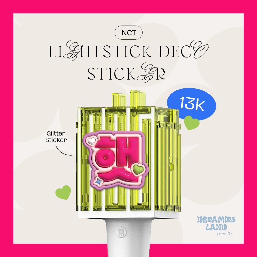 Nct 127 LIGHTSTICK Character HANGUL STICKER | Ls NCT NEOBONG TAEIL ...