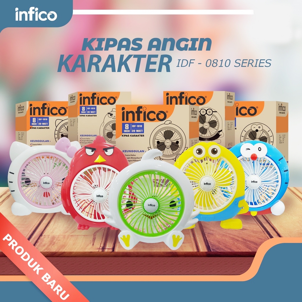 Infico Super 8 Inch Sitting Character Fan | Shopee Malaysia