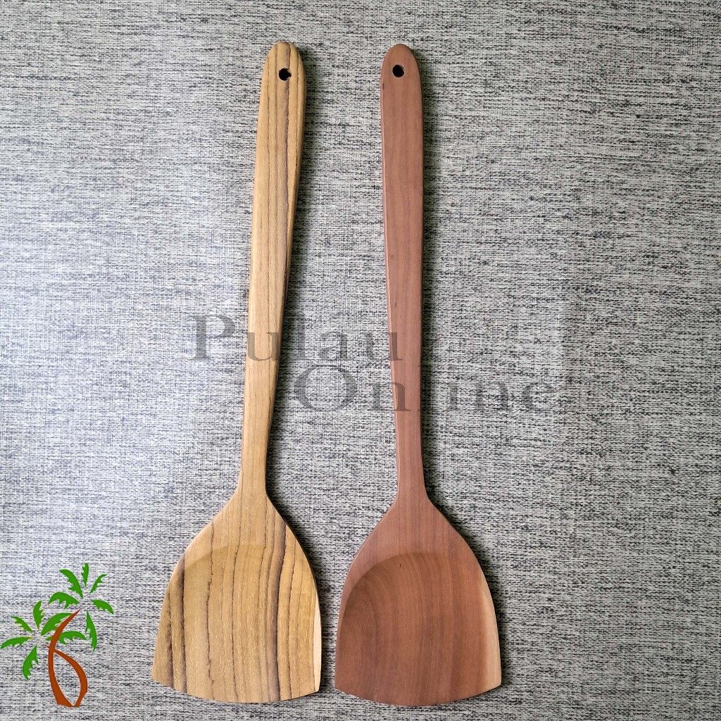 Jumbo Wooden Sodet 40cm - Wood Turner Wooden Spatula Sutil | Shopee ...