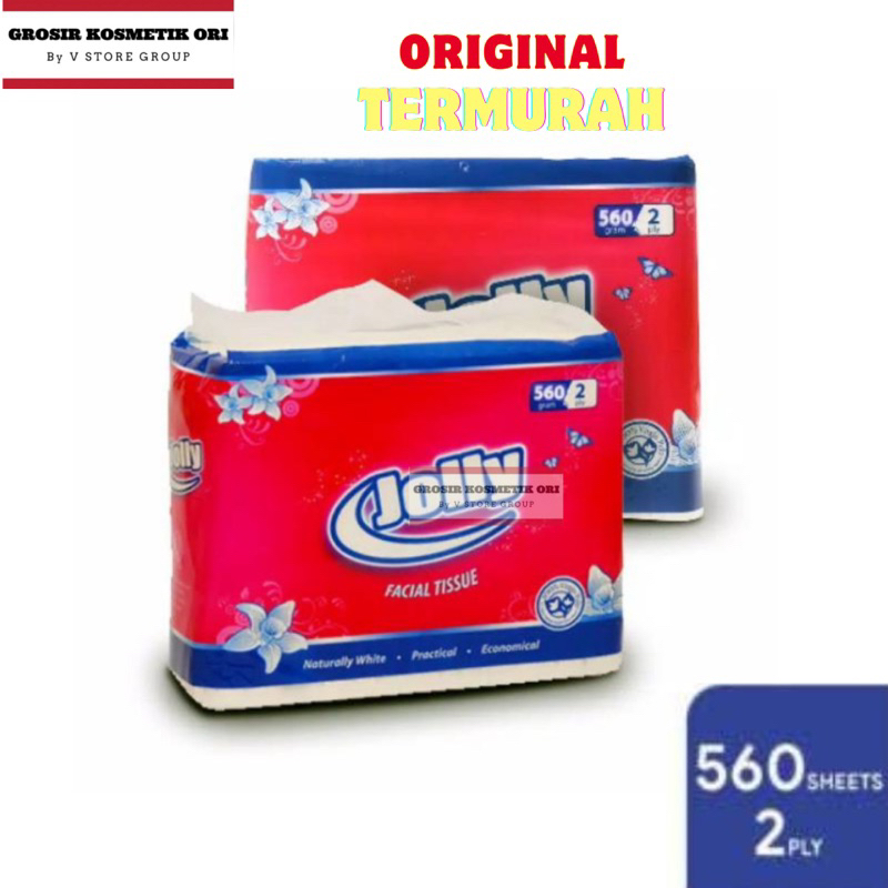 Facial tissue jolly tissue 560 sheets 2 ply/ jolly kilo tissue | Shopee ...