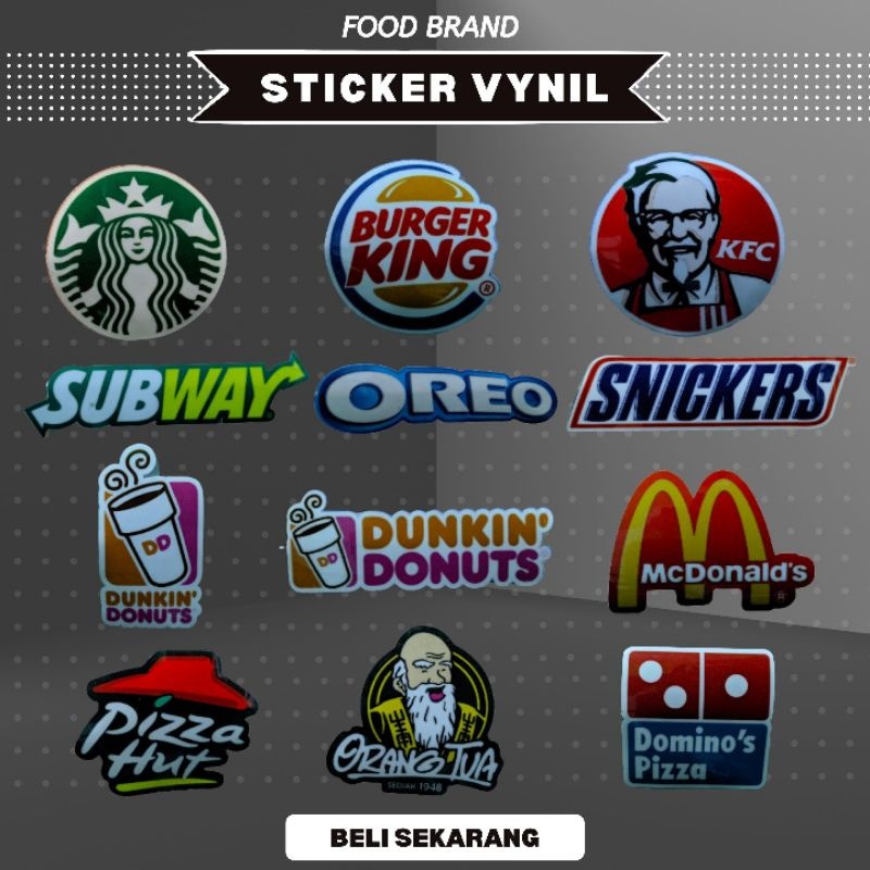 Vinyl Sticker Food Brand Indo Sticker Viral Sticker Viral Sticker Viral ...