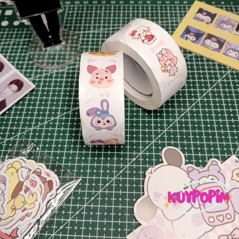 [CONTENTS 20 PCS] THANK YOU CIRCLE KUROMI CUTE STICKER FOR PACKING ...