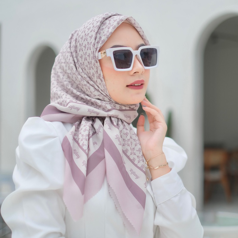 Monogram Scarf Hijab Hijab Motif Printing Lasercut | Shopee Malaysia