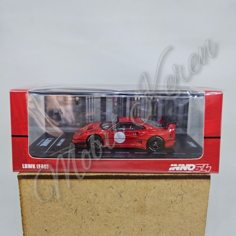 Diecast Inno 64 LBWK (F40) Ferrari F40 red rubber tires | Shopee Malaysia