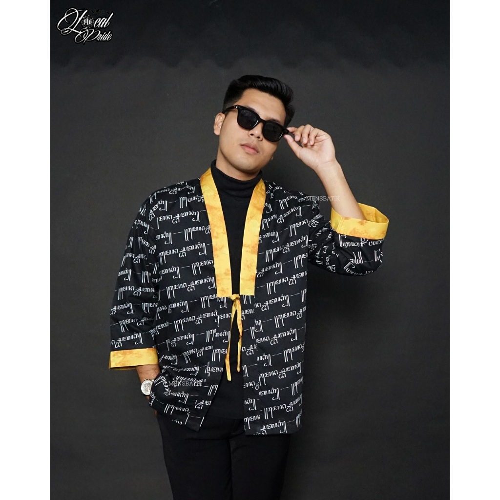 KEMEJA Mensbatik - Aksoro Carakan Outer - men's batik - batik shirt ...