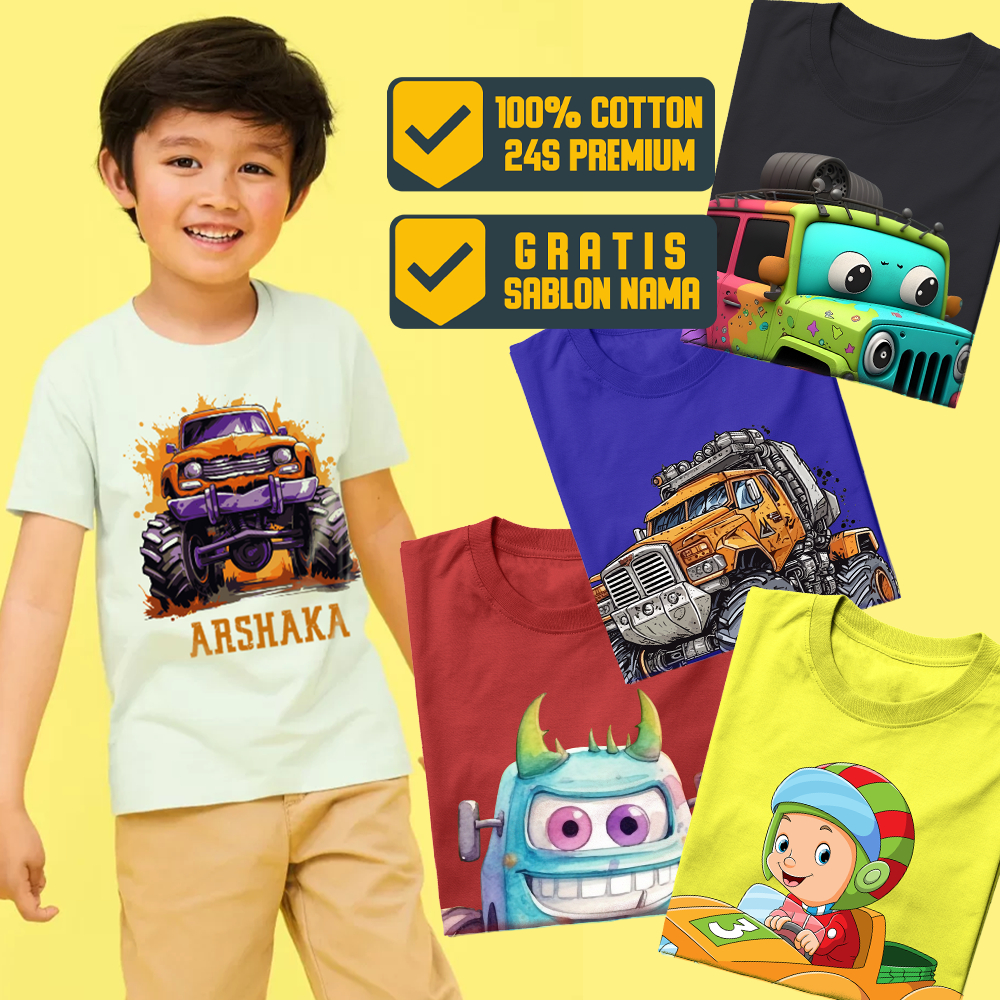 Monster Truck - Kaos Moster Truck Custom Children Couple Family ...