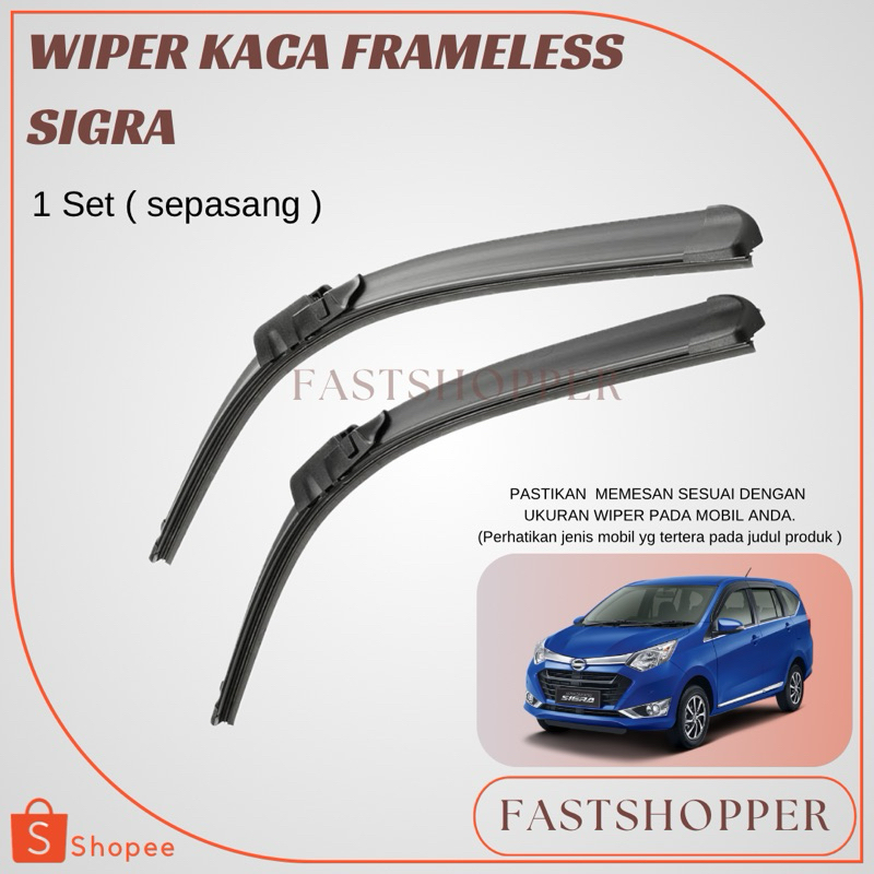 SIGRA calya car Wiper 1 set contains 2 frameless banana aerodynamis ...