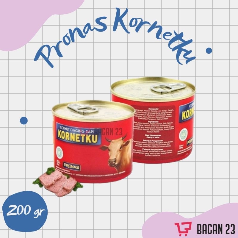 Pronas Cornedku Beef 200gr / Canned Beef Corned Beef / Bacan 23 ...