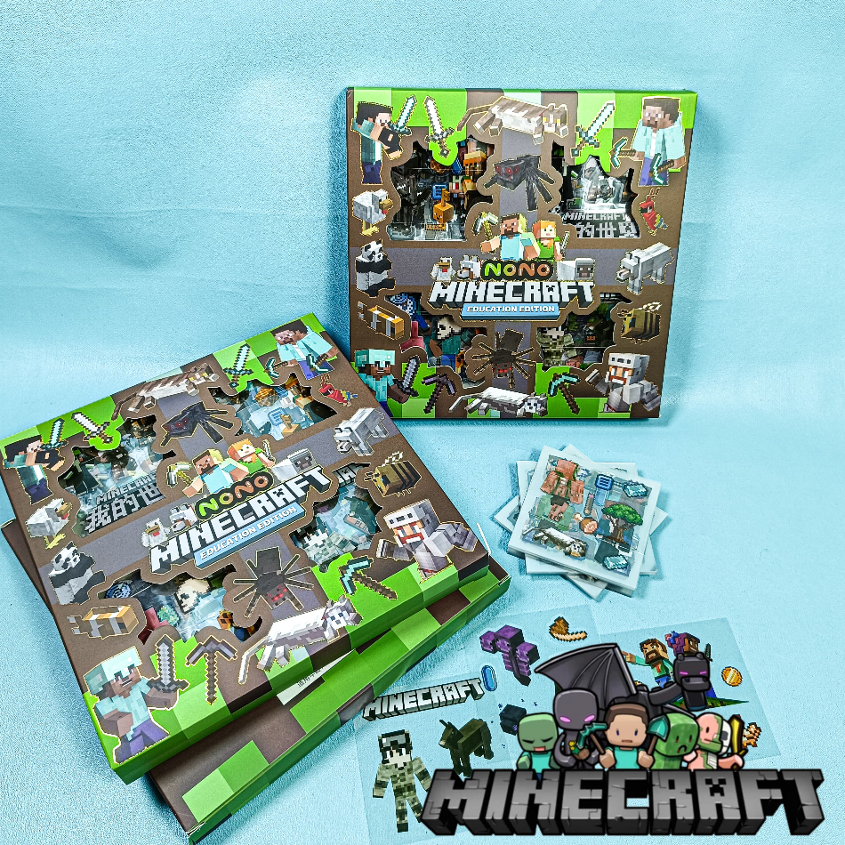 MINECRAFT ROBLOX Sticker Big Box contains 100 sheets Aesthetic ...