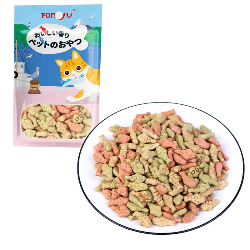 Funny Dog Cat Snacks Fish Biscuits Assorted Flavors For Cat Dogs Catnip ...