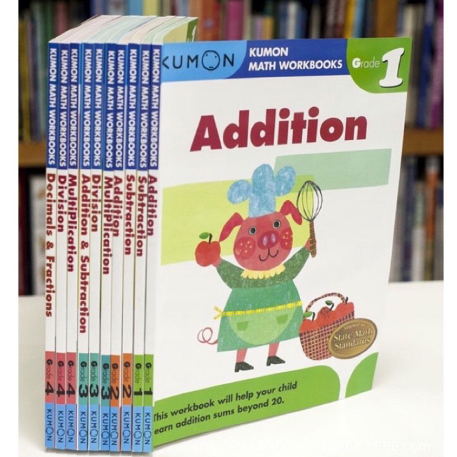 [SEGEL] Kumon Math Workbooks Grade 1 2 3 4 Kumon Workbook Basic Skills ...