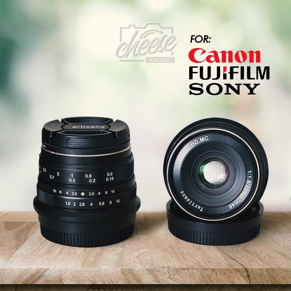 FIX LENS 7ARTISANS 25MM F1.8 FOR MIRRORLESS CANON SONY FUJIFILM HASIL ...