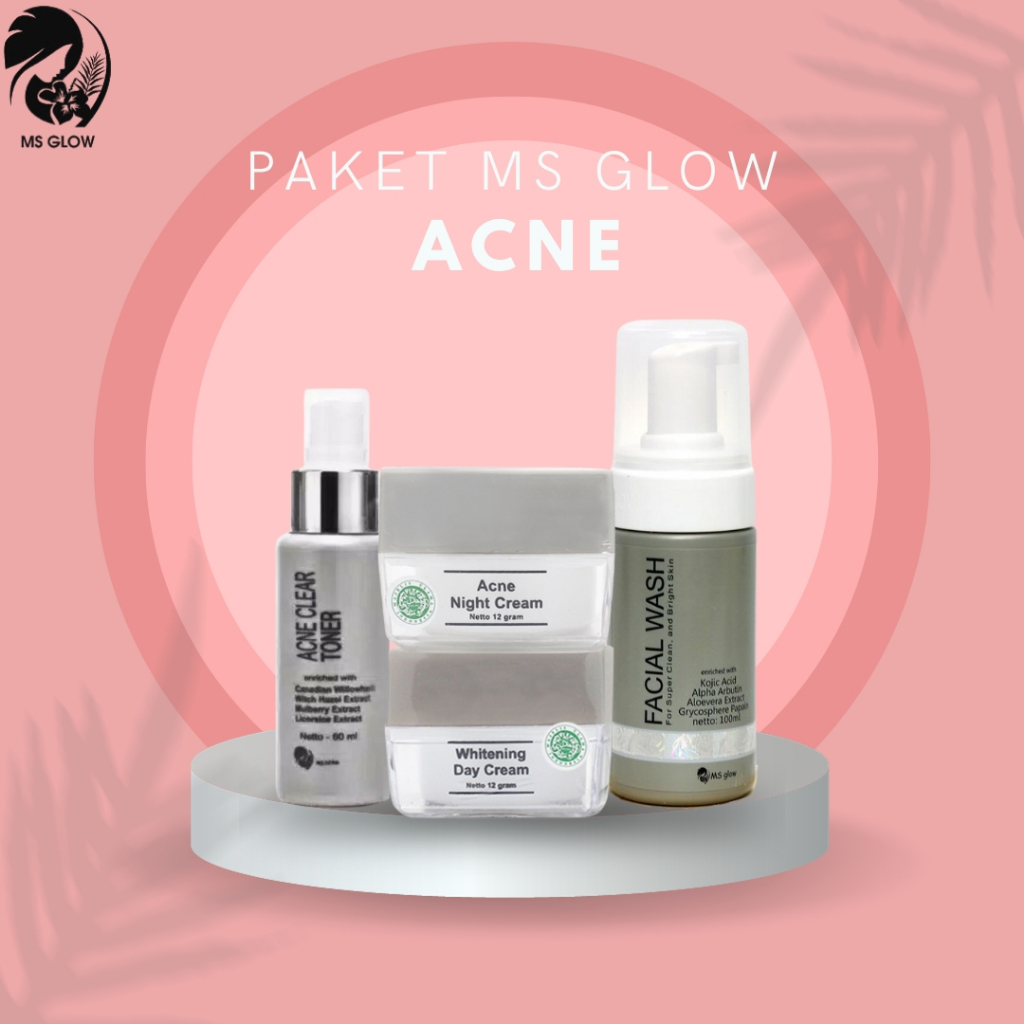 Ms Glow Official ORIGINAL Acne Series Package Ms Glow Acne Face Package ...