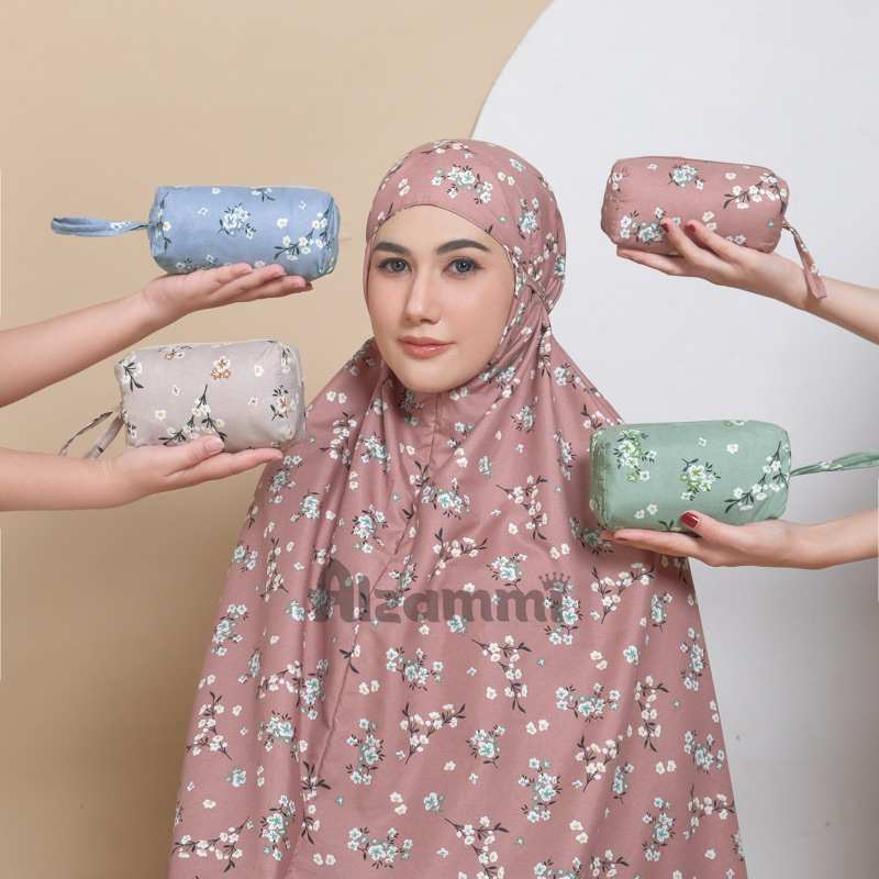 Liona Mini 2in1 Treveling Pouch Adult Mukena | Shopee Malaysia