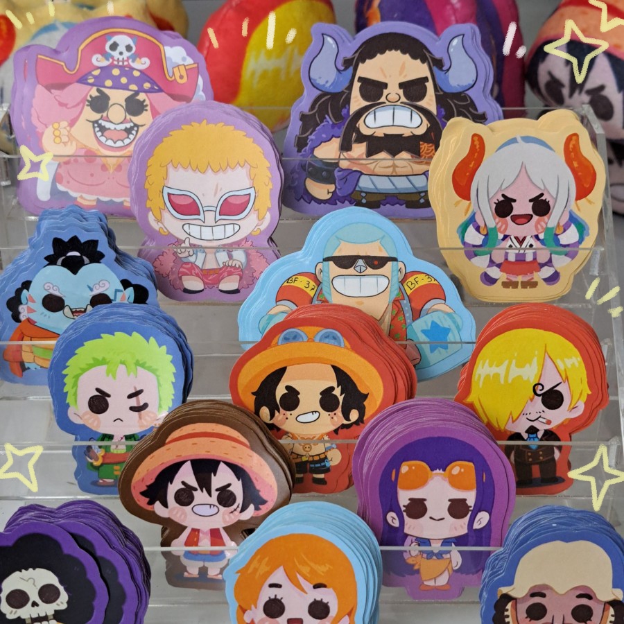 One piece Sticker - Luffy / Zoro / Sanji / Nami / Ussop / Chopper ...