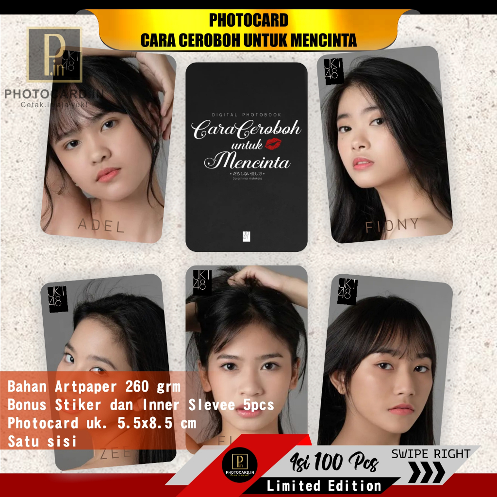 Photocard JKT48 Careless Ways To Love 50pcs (Free Sticker And Inner ...